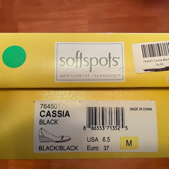 Softspots | Shoes | Softspotscassiablackleather Sizes Us 65 7 75 | Poshmark